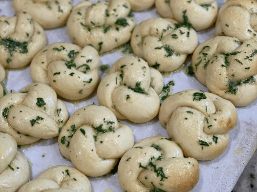 Knot Rolls with Parsley and Garlic Butter - Detwiler Market
